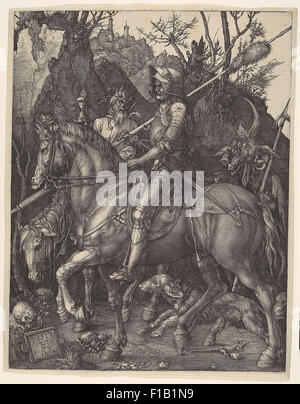 Knight Death and Devil engraving by Albrecht Durer circa 1513 German ...