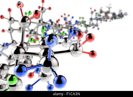 molecule 3d with red green blue colors Stock Photo - Alamy