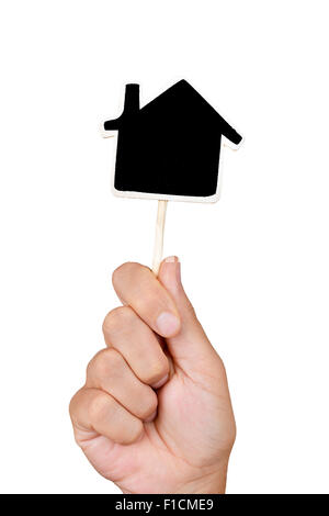 Chalkboard empty blank against a white background with copy space Stock ...