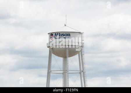 A logo sign outside of the headquarters of Allison Transmission in ...