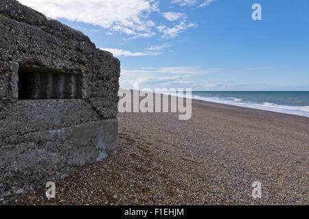 WW2 Pillbox on beach Stock Photo - Alamy