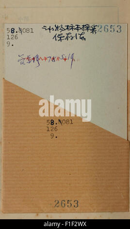 'Dong Wu Biao Ben Cai Ji Bao Cun Fa' (1936) is a Chinese work on the ...