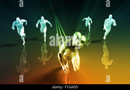 Market Leader and Beating the Competition as Concept Stock Photo - Alamy
