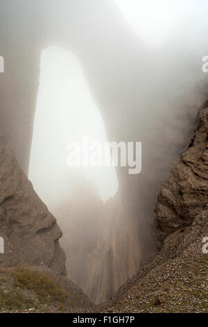 Shipton's Arch or Tushuk Tash, world's tallest natural arch, Pamir ...