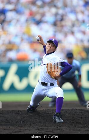 Nishinomiya, Hyogo, Japan. 19th Aug, 2015. Minoru Izumi Baseball : 97th ...