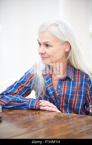 Retired Judge Mary Jane Mowat pictured in her north Oxford home Stock ...