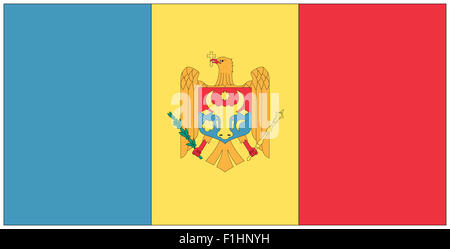 Fahne: Moldawien/ Moldau/ flag: Moldova Stock Photo - Alamy