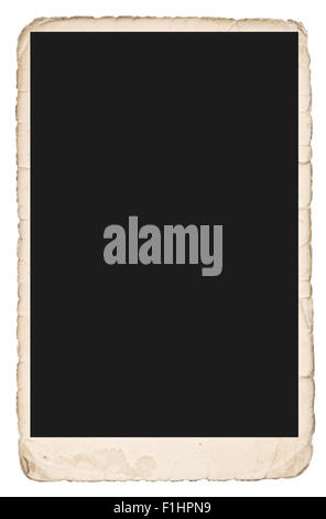 Old photo frame. Vintage paper. Retro card Stock Photo - Alamy