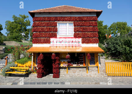Paprika House Tihany lake Balaton Hungary Stock Photo - Alamy