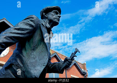 Detail of sculpture - the Spirit of Barrow - by artist Chris Kelly, in ...