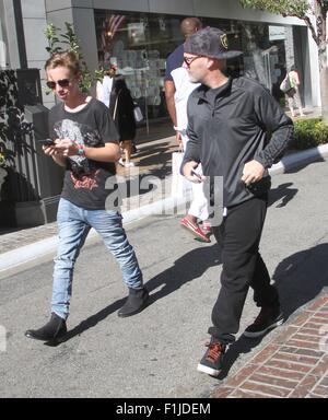 Fred Durst takes his son Dallas Durst shopping at The Grove Featuring ...