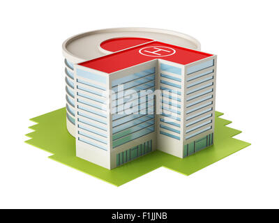 Hospital Building Isolated Stock Photo - Alamy