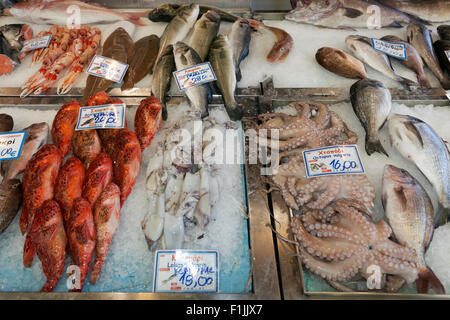 Greece Corfu Island Kerkyra fish market Stock Photo - Alamy