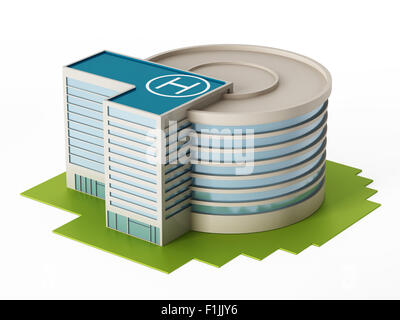 Hospital Building Isolated Stock Photo - Alamy
