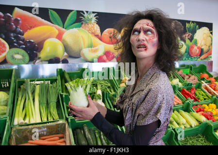 Zombie comedy, short film Brain Freeze, Zombie buying ice cream ...