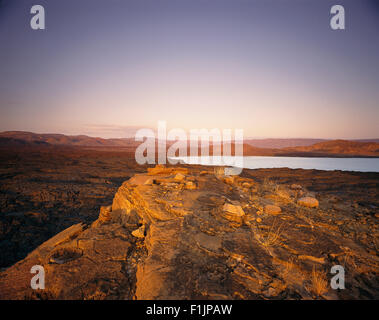 Scenic view of Lake Turkana in Kenya Stock Photo - Alamy