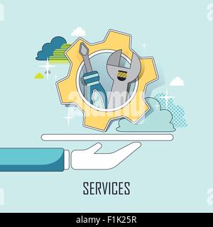 Learn web design tools blue gradient concept icon Stock Vector Image ...