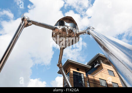 'THE WAR OF THE WORLDS' The Martian fighting-machines in the Thames ...