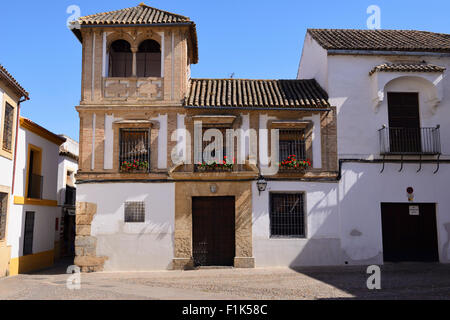 Plaza Maimonides Square in the Jewish Quarter of Cordoba Spain Stock ...
