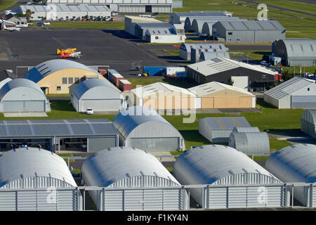 Ardmore Airport, South Auckland, North Island, New Zealand - aerial ...