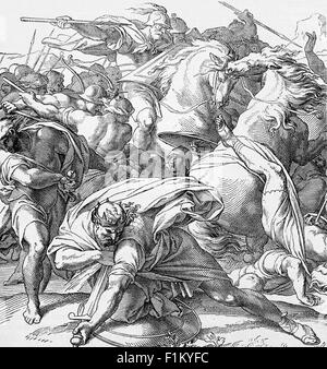 The death of King Saul, King of Israel, Old Testament Stock Photo - Alamy