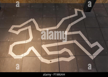 Crime Scene Chalk Mark Stock Vector Art & Illustration, Vector Image ...
