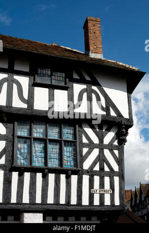 The Falcon Inn Old Half Timbered building in the centre of the old ...