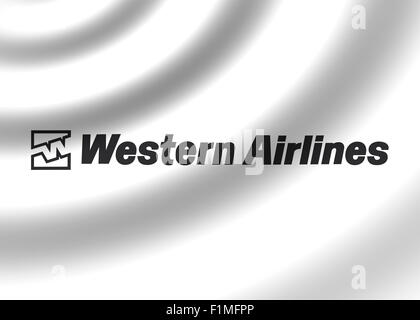 Western Airlines logo icon flag emblem sign Stock Photo - Alamy