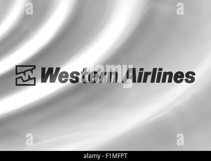 Western Airlines logo icon flag emblem sign Stock Photo - Alamy