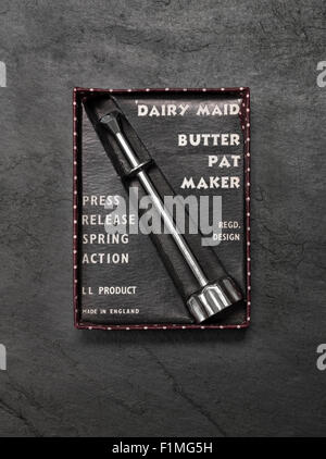 Vintage Dairy Maid Butter Pat Maker Stock Photo - Alamy