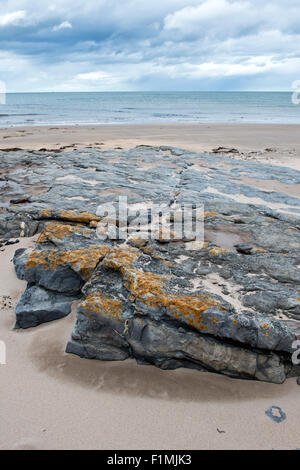 Limestone Rock formations Northumberland Coast, April 2012 Stock Photo ...