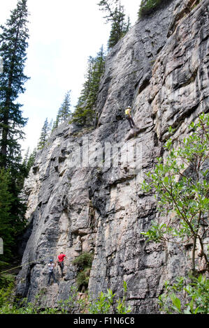 Rock climbers scaling a rock face in France pictured in 1973 Stock ...