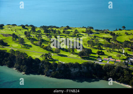 Howick Golf Course, Auckland, North Island, New Zealand - aerial Stock ...