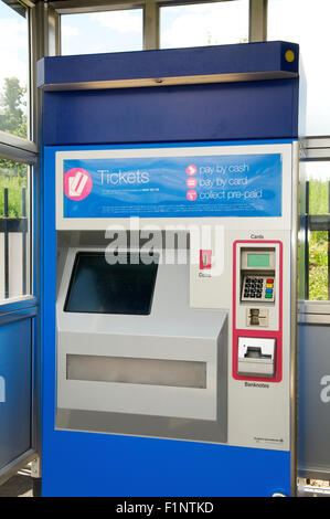 Rail ticket machine, UK Stock Photo - Alamy