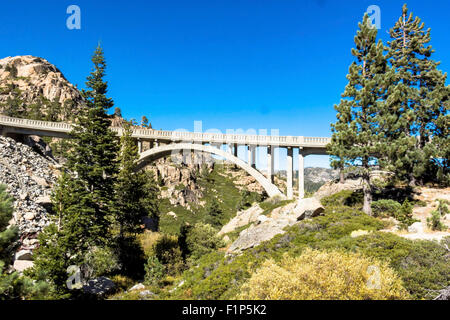 Donner Lake Rainbow Memorial Bridge in summer Stock Photo - Alamy