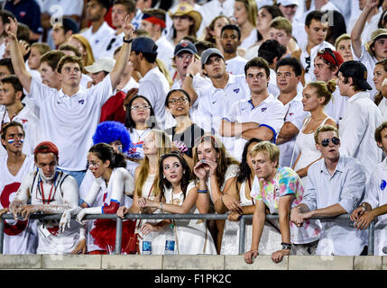 SMU fans cheer during an NCAA college football game against Miami ...