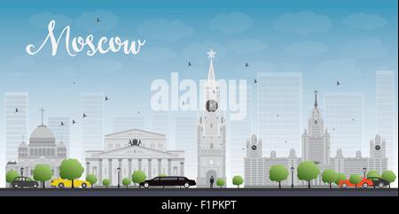 Bolshoi Theatre, Moscow, Russia. Famous building isolated on white ...