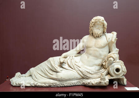Rivers God Oceanus Statue at Istanbul Archeology Museum in Istanbul ...