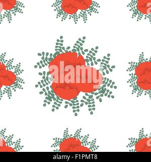 Floral seamless with hand drawn color exotic monstera leaves. Cute ...