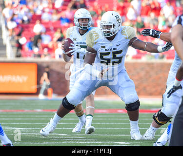 Baylor offensive lineman Kyle Fuller runs the 40-yard dash at the NFL ...