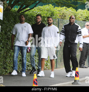 Drake outside Wimbledon today Featuring: Drake Where: London, United ...