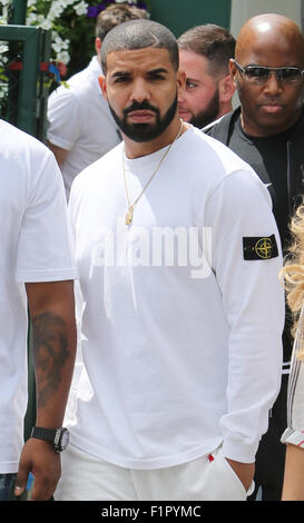 Drake outside Wimbledon today Featuring: Drake Where: London, United ...