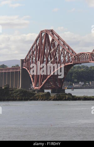 Inchgarvie and Forth Rail Bridge Scotland September 2015 Stock Photo ...