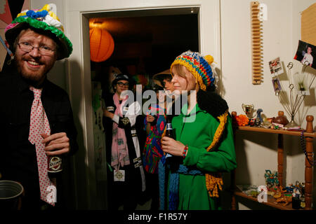 Annual Solstice party at 804 South Rogers in Bloomington, Indiana Stock ...