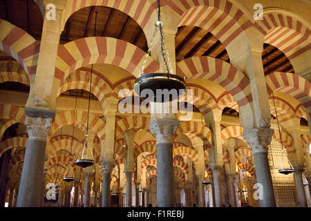 Hypostyle Hall in the Mosque-Cathedral of Cordoba. The site has a rich ...