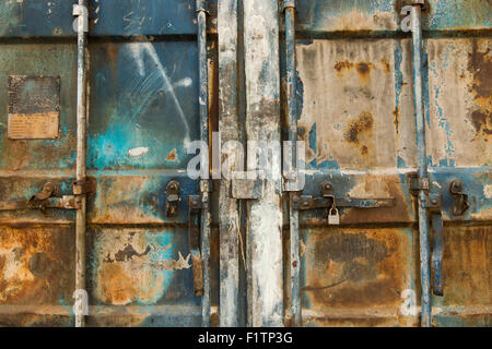 Rusty old shipping container Stock Photo - Alamy