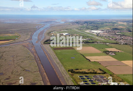 Aerial panorama of the Ribble Estuary Stock Photo - Alamy