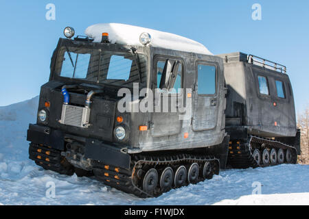 Hagglunds BV206 articulated tracked military vehicle fallen through the ...