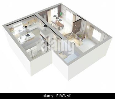 Bright, light sky blue 3D rendering minimal product display one luxury ...