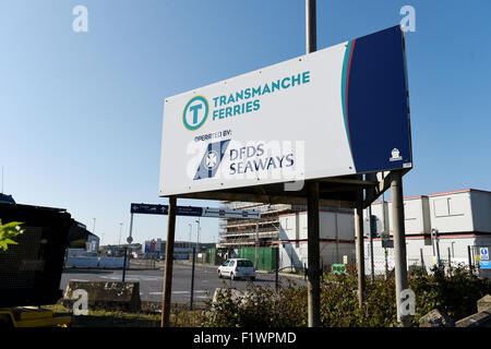 Transmanche Ferry Terminal at Newhaven East Sussex UK Stock Photo - Alamy
